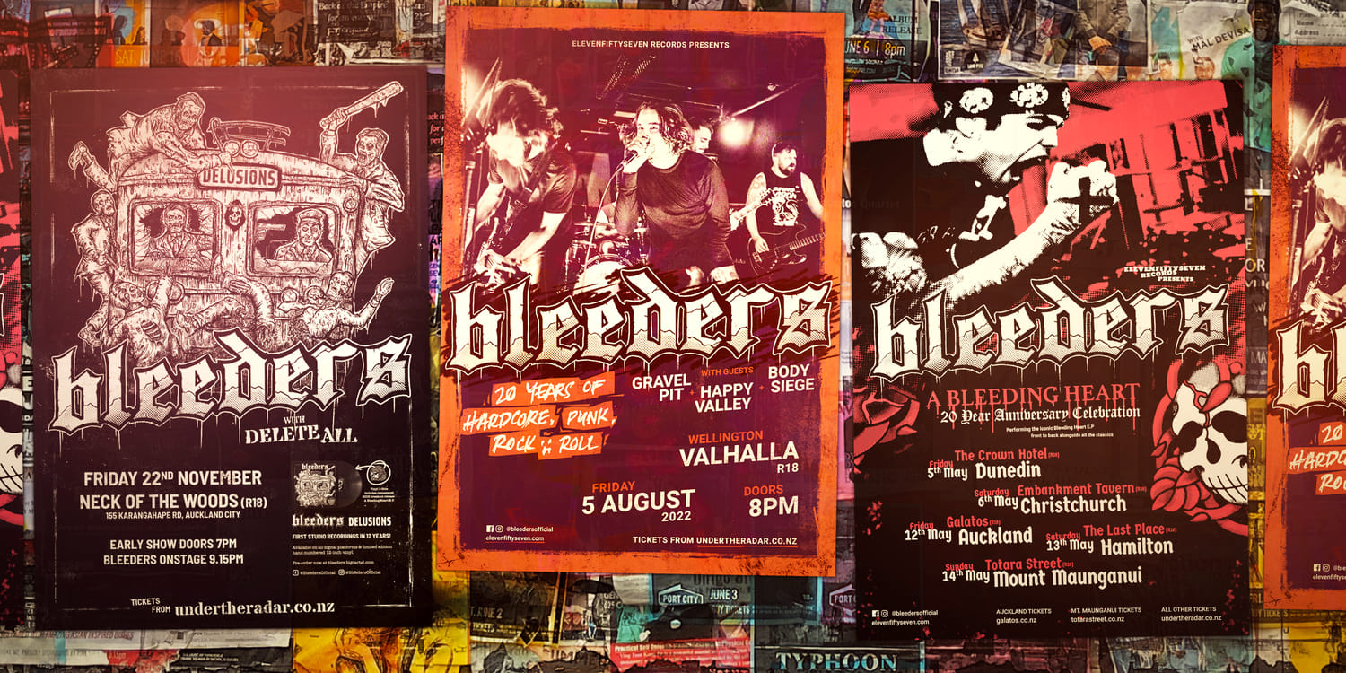 Bleeders - Vinyl Album Sleeve Design, Tshirt Artwork Design, Digital ...
